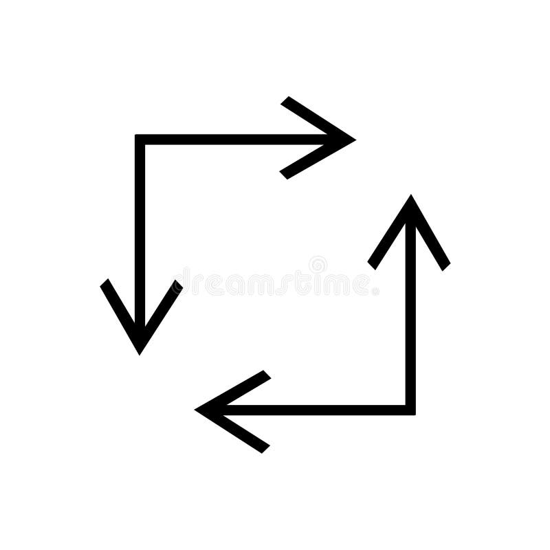 Spin Concept Vector Linear Icon Isolated On Transparent Background ...