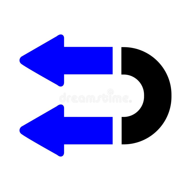 Spin Left Icon stock vector. Illustration of right, curved - 243635640