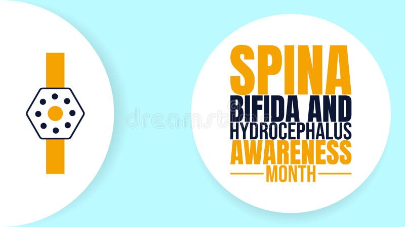 Spina Bifida and Hydrocephalus Awareness Month Design Templet Stock ...