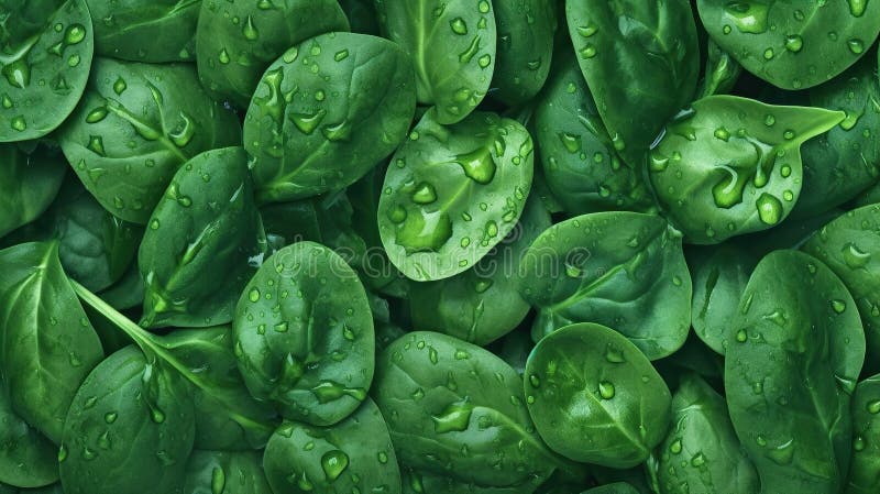 Spinach Background Full Image. Top View Stock Illustration ...