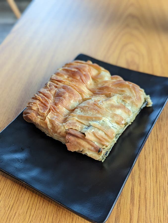 Spinach and Cheese Greek Pastry Bakery Stock Photo - Image of spinach ...