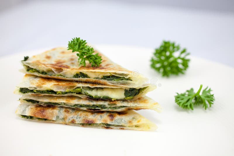 Spinach Cheese Roti stock image. Image of dining, food - 76355175