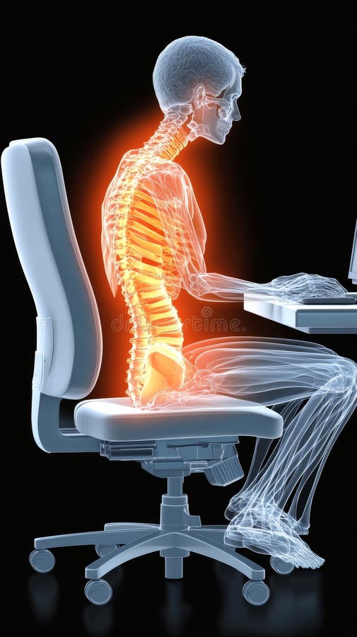 Spinal Compression from Poor Posture Impact on Lumbar Discs during ...