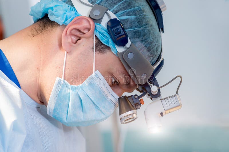 Spinal Surgery. Group of Surgeons in Operating Room with Surgery ...