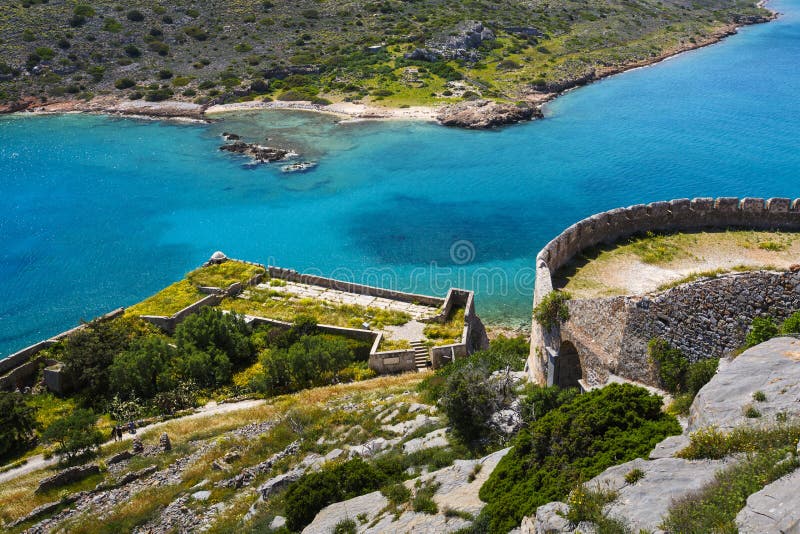 Spinalonga, Crete. stock photo. Image of elounda, greek - 93539152