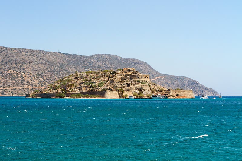 Spinalonga island stock photo. Image of greece, stone - 92669406