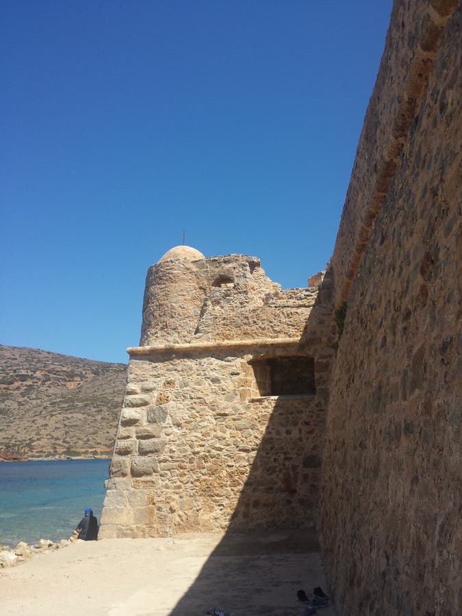 Spinalonga leper colony stock image. Image of building - 76250111