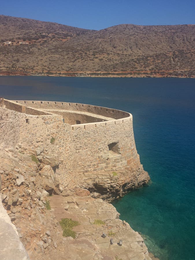 Spinalonga leper colony stock image. Image of building - 76250883