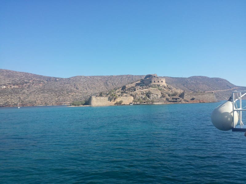 Spinalonga leper colony stock image. Image of step, fortress - 76251247