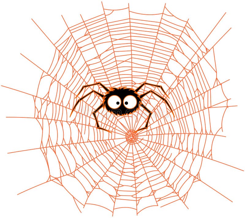 Gullig spindel vektor illustrationer. Illustration av gulligt - 15925753