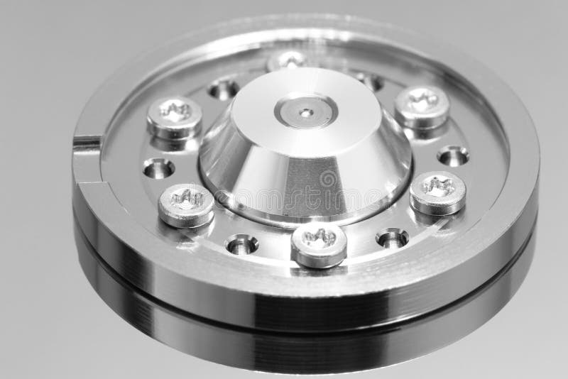 Spindle of the Hard Disk Drive HDD with Small Screws Stock Image ...