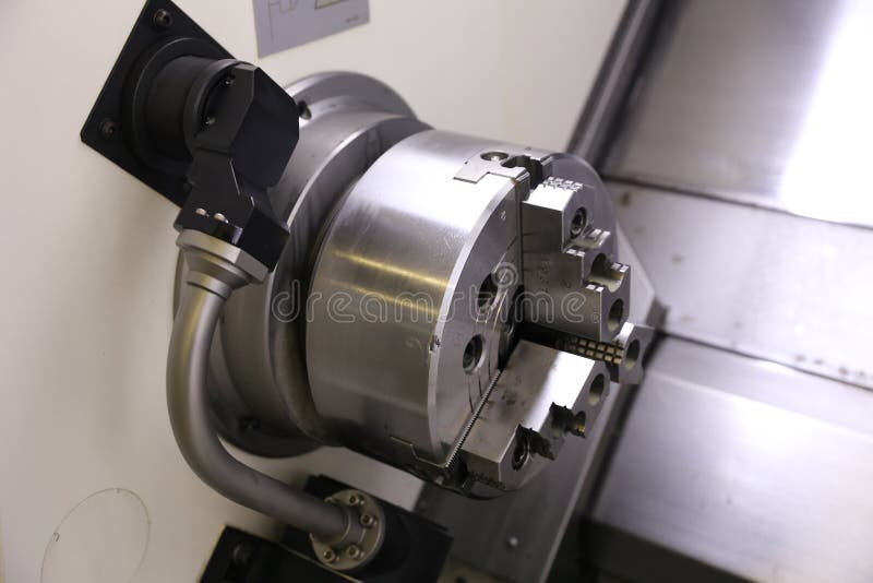 Spindle High Precision CNC Milling Machine Stock Image - Image of ...