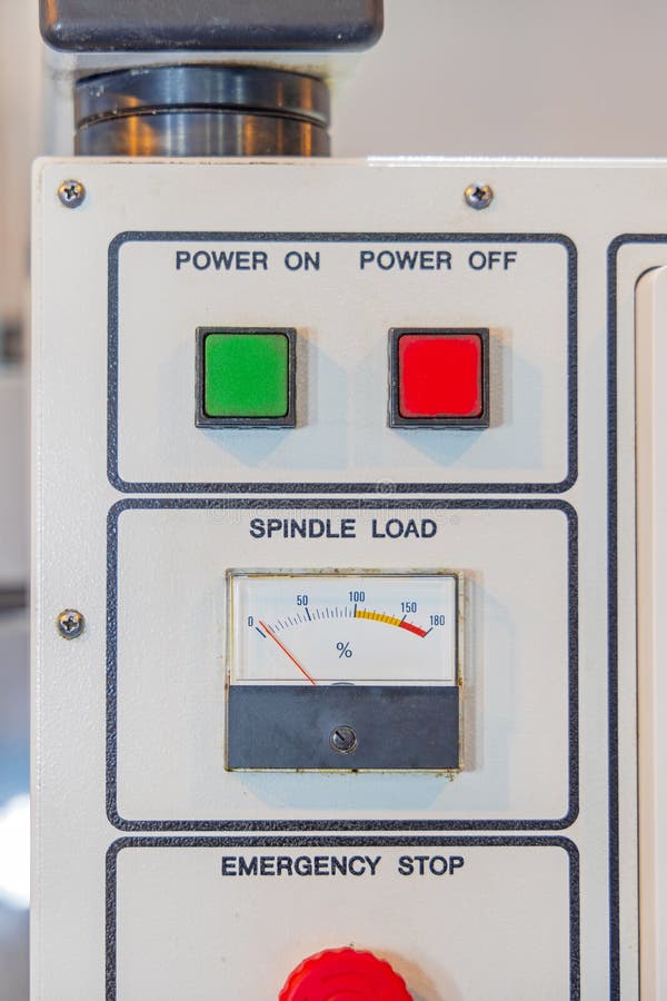 Spindle Load Indicator stock photo. Image of stop, green - 249897230