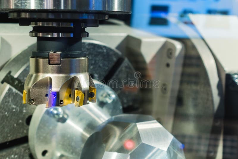 Spindle Modern High-precision CNC Milling Machine. Stock Photo - Image ...