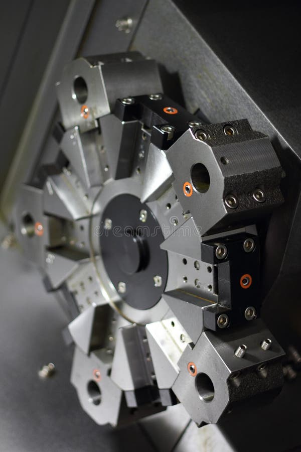 Spindle Modern Machine Tool. Stock Image - Image of shiny, working ...
