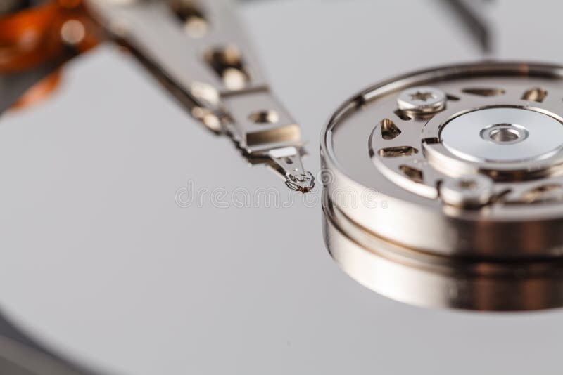 Close Up Computer Laptop Hard Disk Drive Repair Blue Background, Apple ...