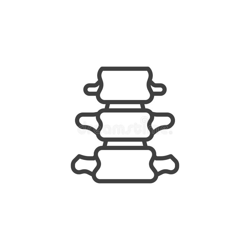 Spine backbone line icon stock illustration. Illustration of graphics ... Spine backbone line icon stock illustration. Illustration of graphics ...
