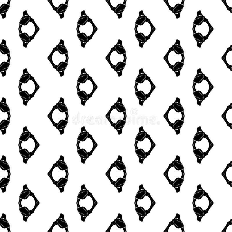 Spine Disc Pattern Seamless Vector Stock Vector - Illustration of disc ...