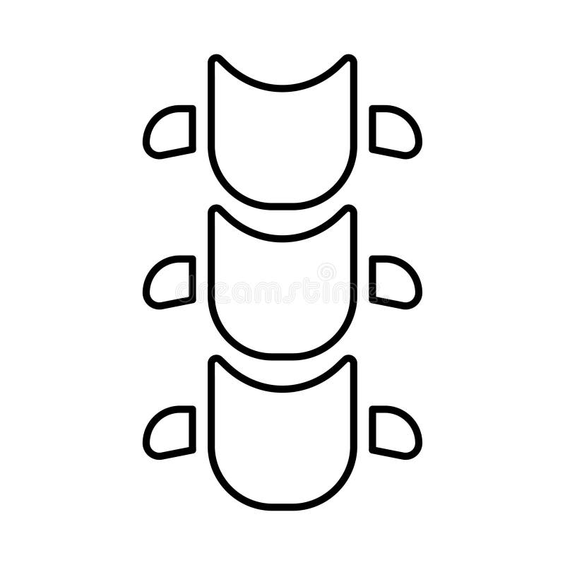 Spine Icon in Outline Style Stock Vector - Illustration of icon ...