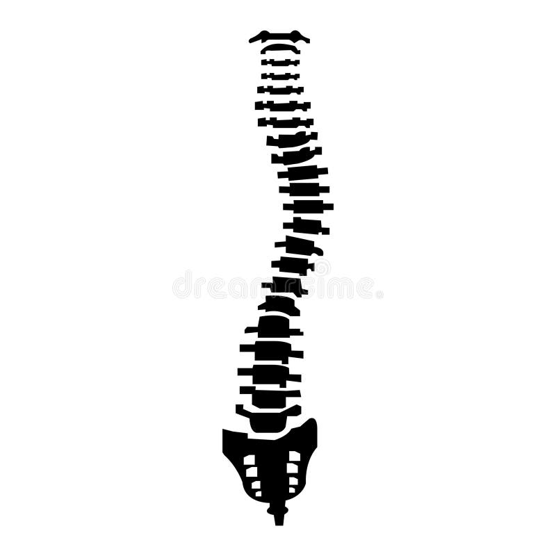 Spine icon stock vector. Illustration of clinic, design - 311640516
