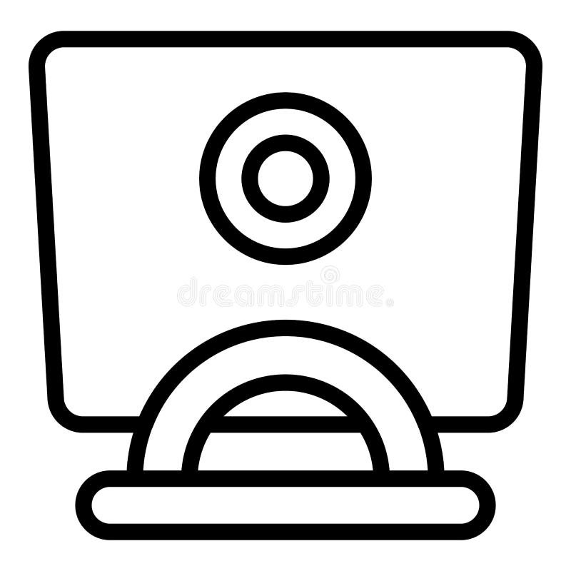 Spine Laptop Stand Icon Outline Vector. Computer Adjustable Stock ...