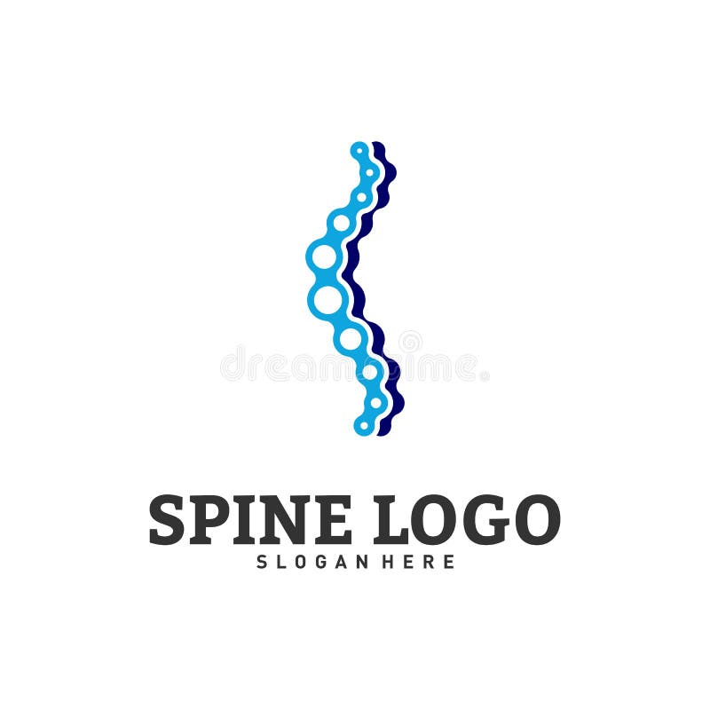 Spine Logo Design Concept Vector. Chiropractic Logo Template Stock ...