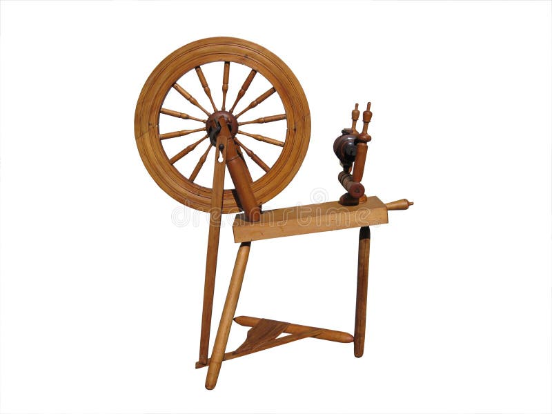Spinning Wheel stock image. Image of antique, thread - 10828601