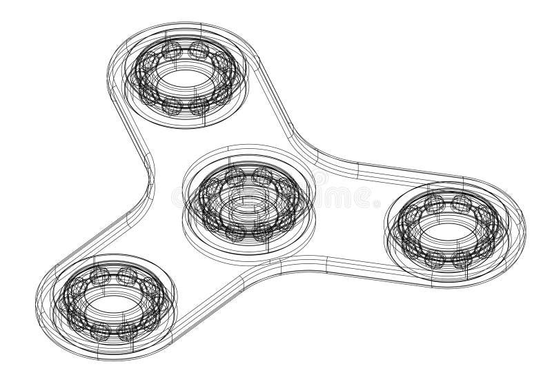 Spinner Architect Blueprint - Isolated Stock Illustration ...