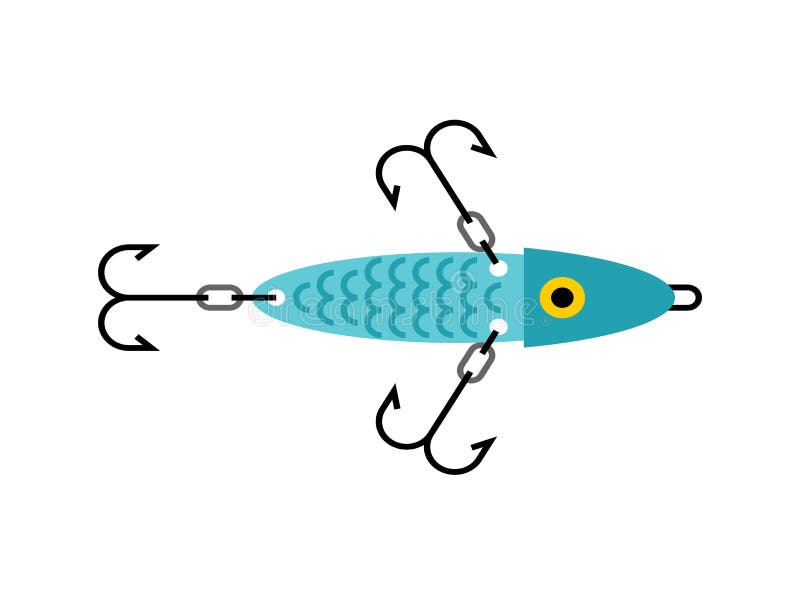 Spinner Fishing Tackle. Vector Illustration Stock Vector - Illustration ...