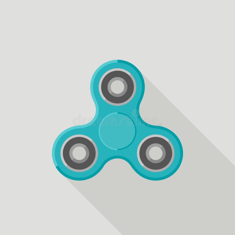 Spinner flat icon. stock vector. Illustration of rotation - 97119488