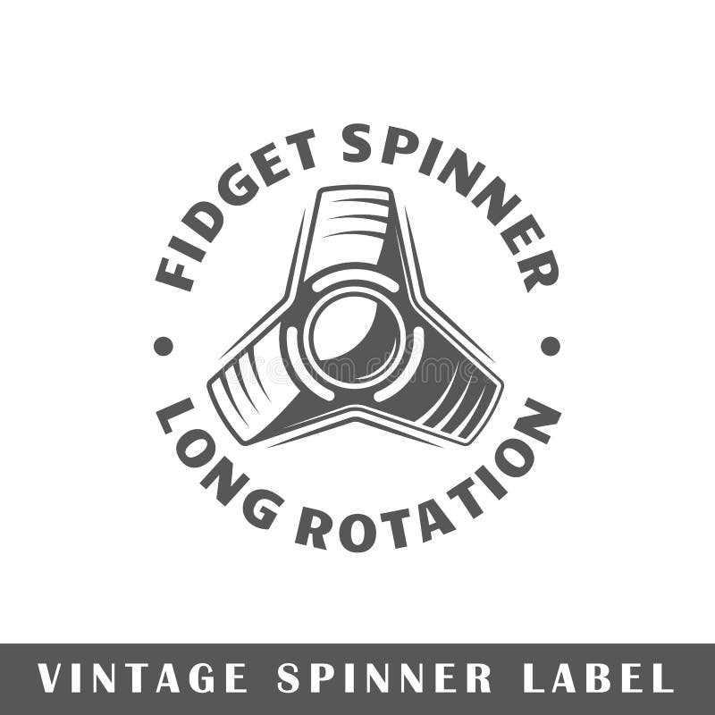 Spinner label template stock vector. Illustration of classic - 105181236