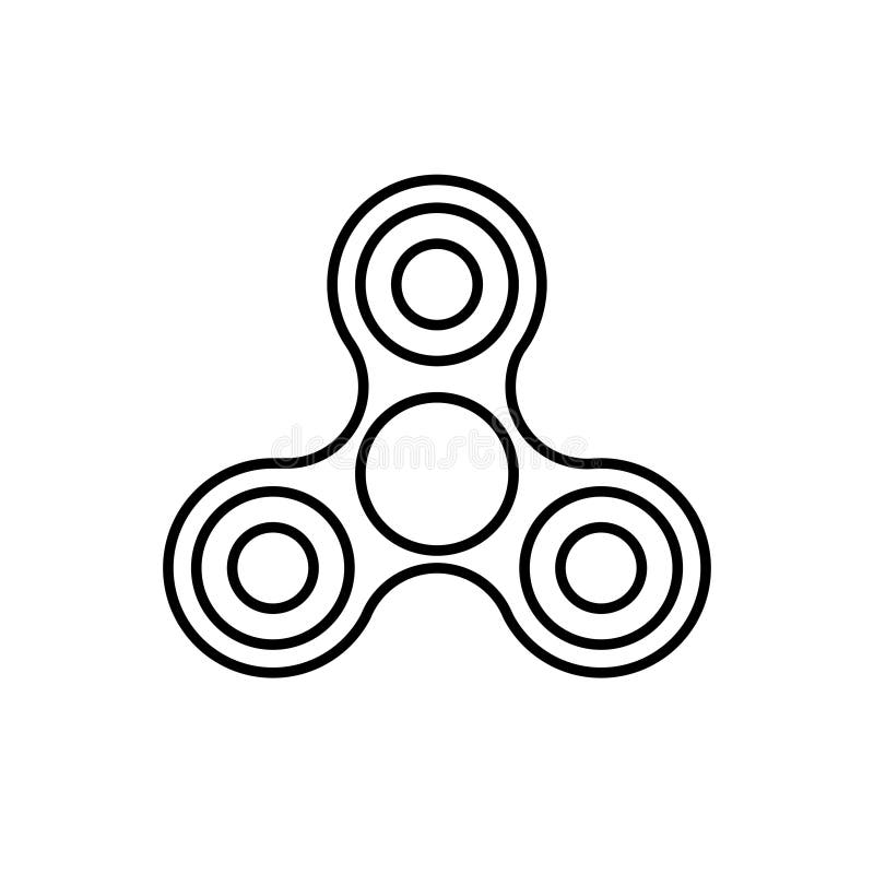 Isolated Fidget Spinner Silhouette Stock Illustrations – 157 Isolated ...