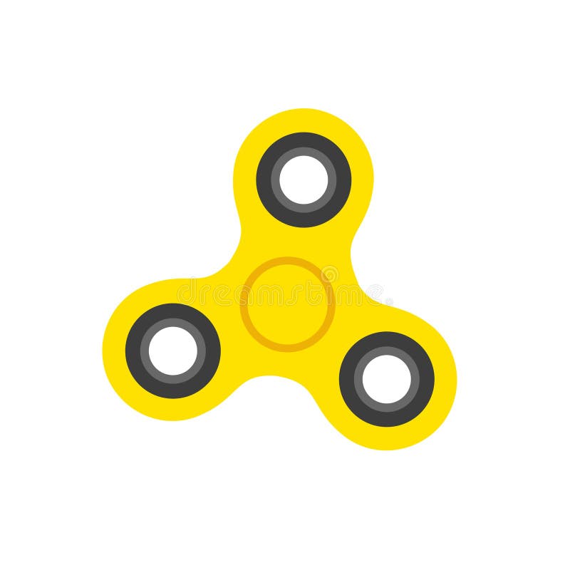 Spinner Toy Flat Vector Icon Stock Vector - Illustration of spin, cool ...