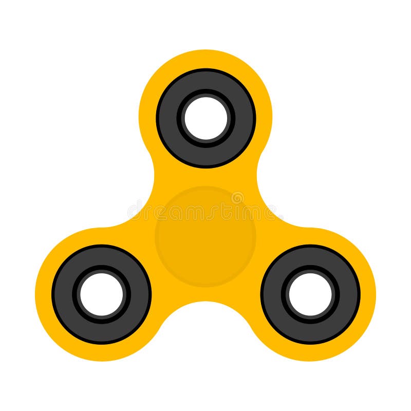 Spinner, Toy for Stress Removal, Flat Design Stock Vector ...