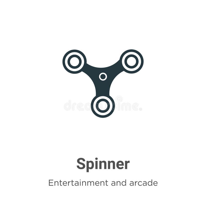 Spinner Vector Icon on White Background. Flat Vector Spinner Icon ...