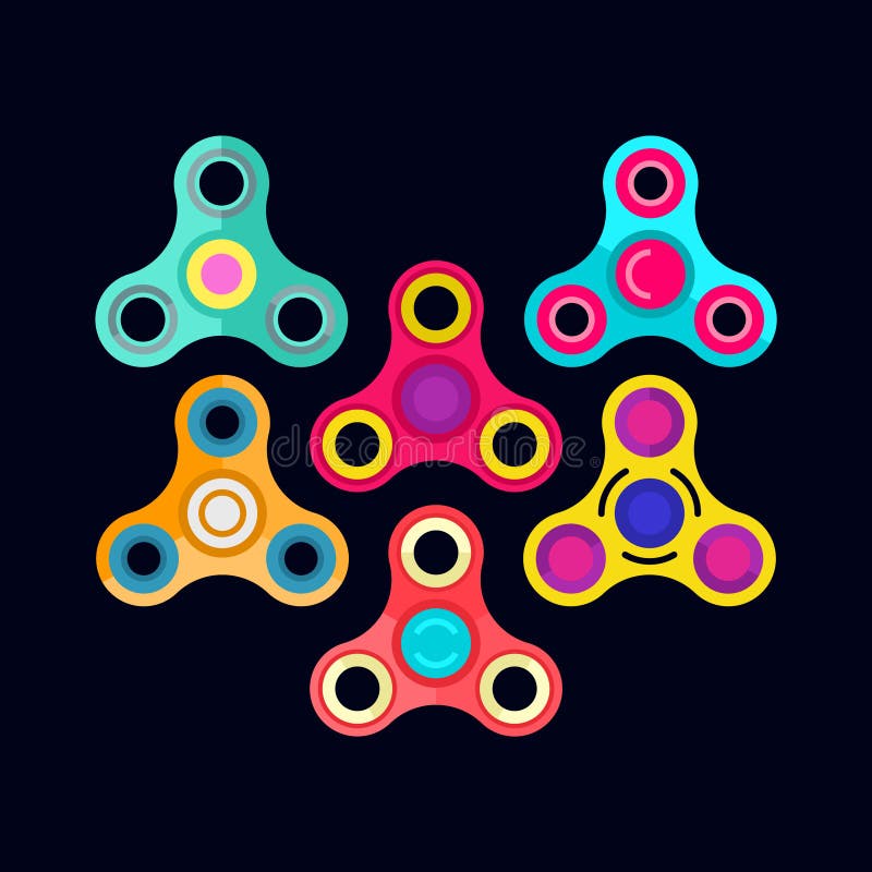 Spinners illustration stock vector. Illustration of logo - 97220360