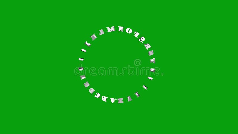 Spinning Circular Object Green Screen Motion Graphics Stock Video ...