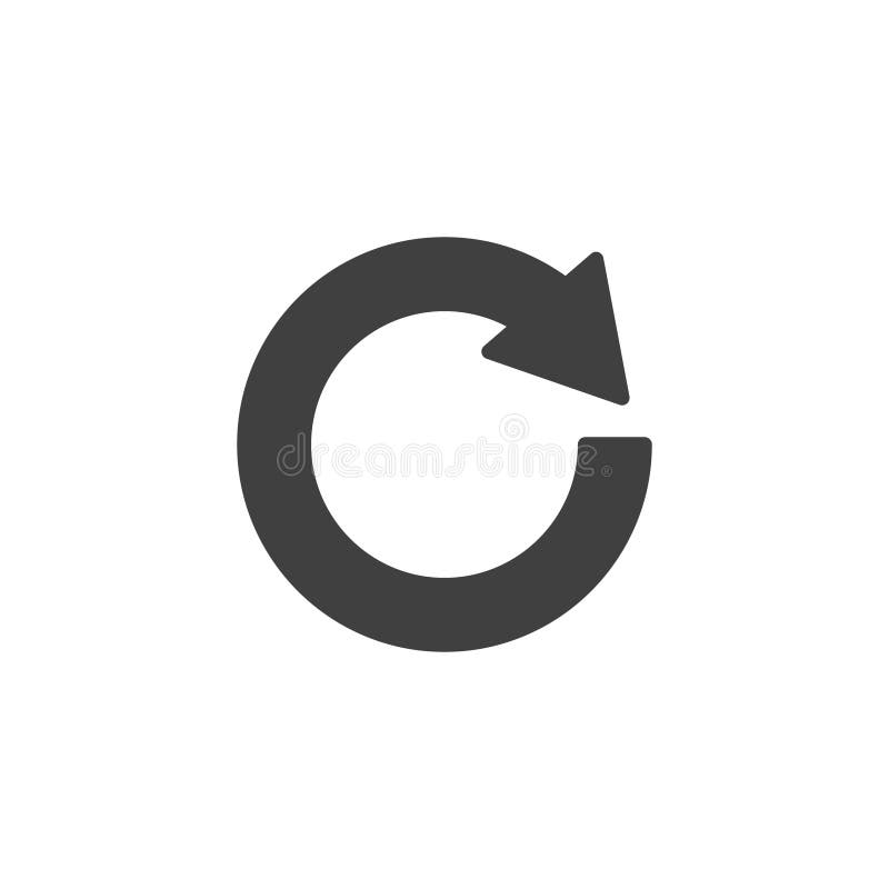 Spinning arrow vector icon stock vector. Illustration of graphics ...