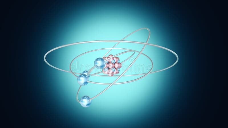 A spinning Atom stock illustration. Illustration of explosion - 91126772