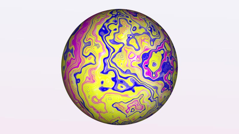 Spinning Ball on White Background. Stock Video - Video of bright ...