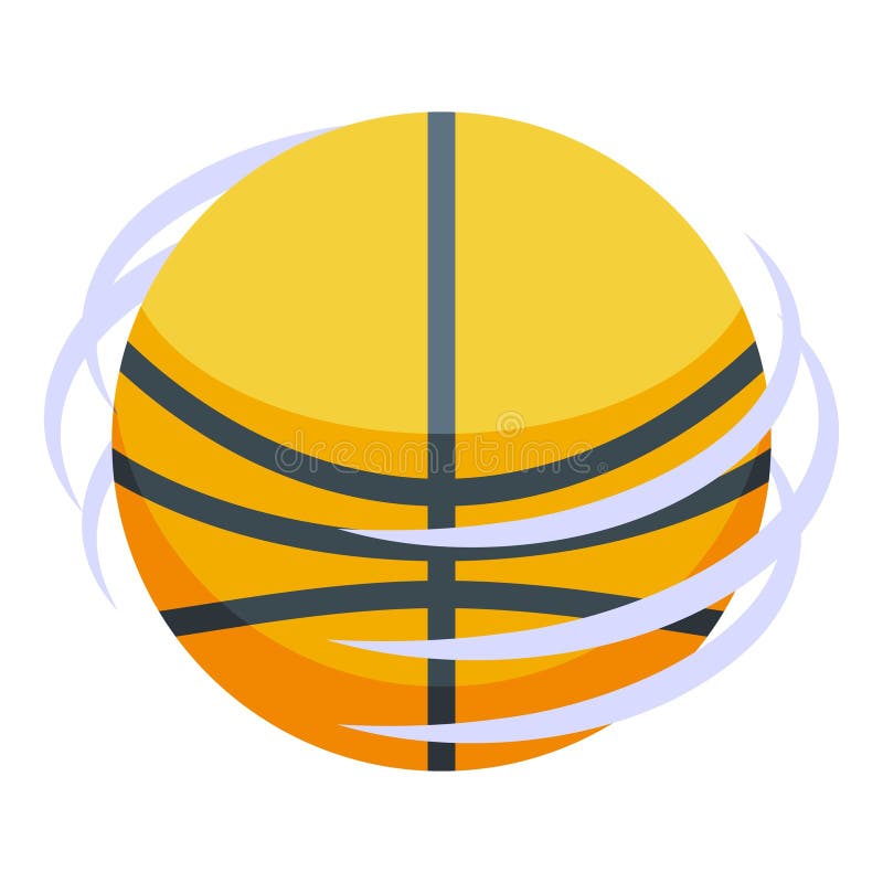 Spinning Basketball Ball on a White Background Stock Illustration ...
