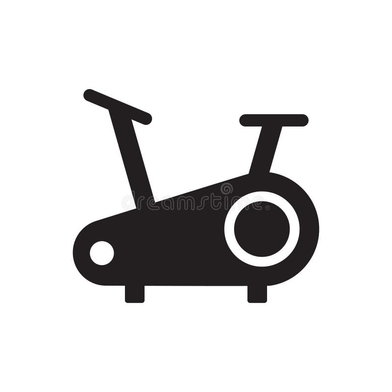 Spinning Bike Icon - Exercise Cycle Icon Stock Vector - Illustration of ...