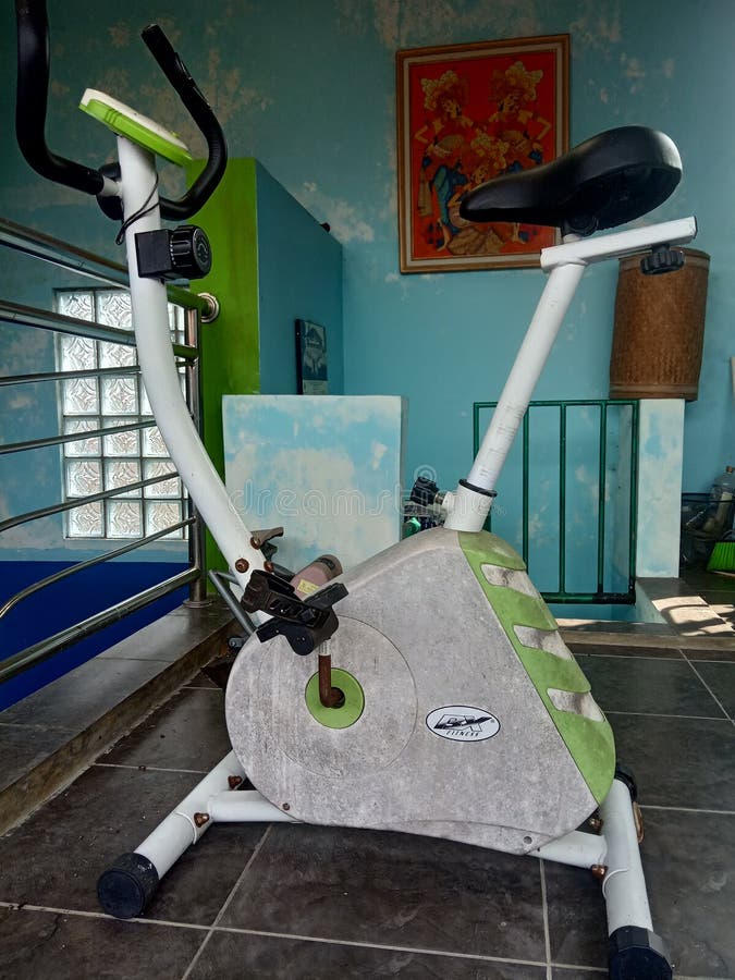 Spinning Bike Practical Exercise Equipment at Home Stock Photo - Image ...