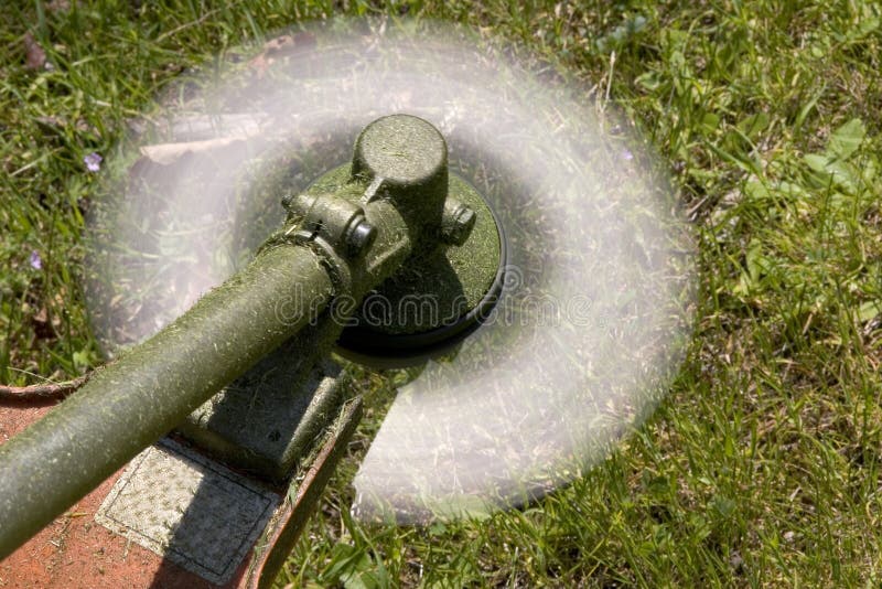 Spinning Brushcutter Blade stock photo. Image of tool - 2421628