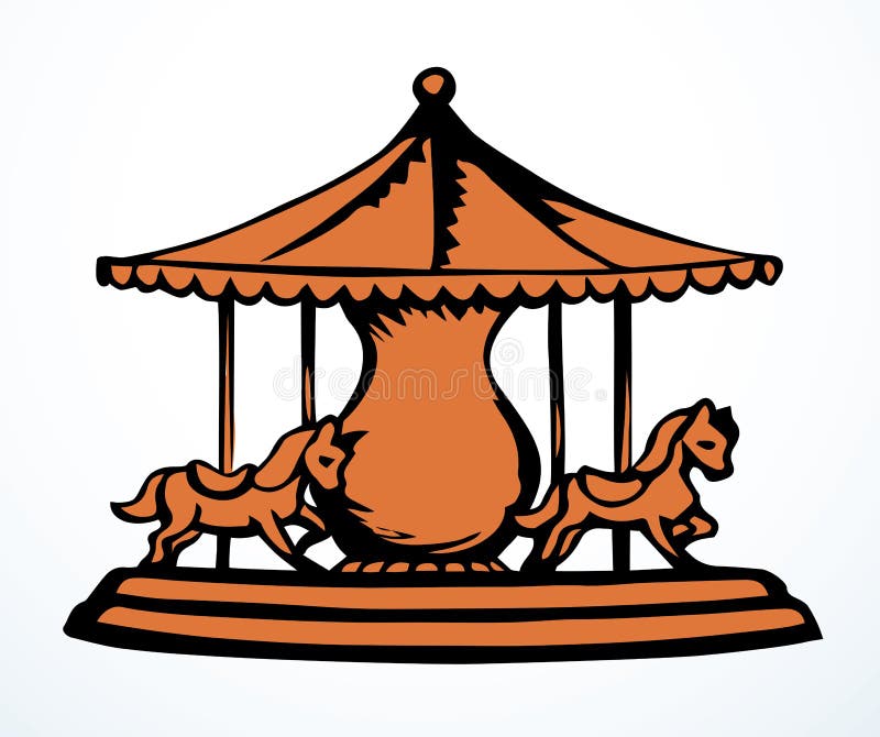 Carrousel Horse Fairground Stock Illustrations – 58 Carrousel Horse ...
