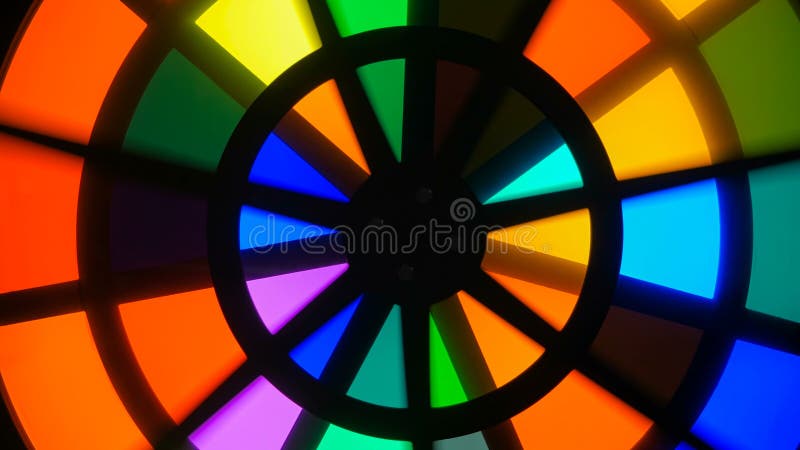 Spinning Circles with Multicolors Glasses Stock Illustration ...