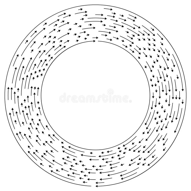 Spinning Circular, Circle Arrows Element Stock Vector - Illustration of ...