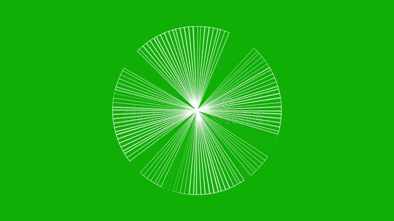 Spinning Circular Light Rays Motion Graphics with Green Screen ...