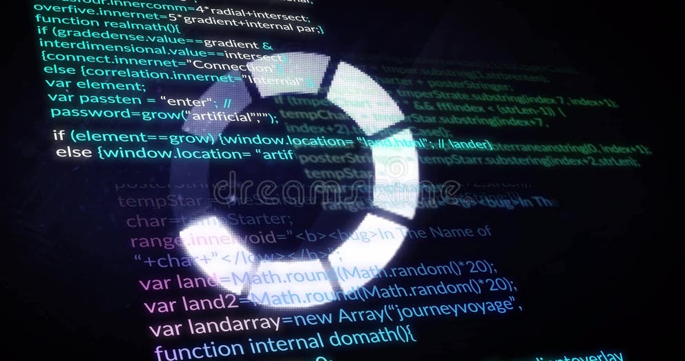 Spinning Circular Loading Spinner Overlaying Code Editor View, with ...