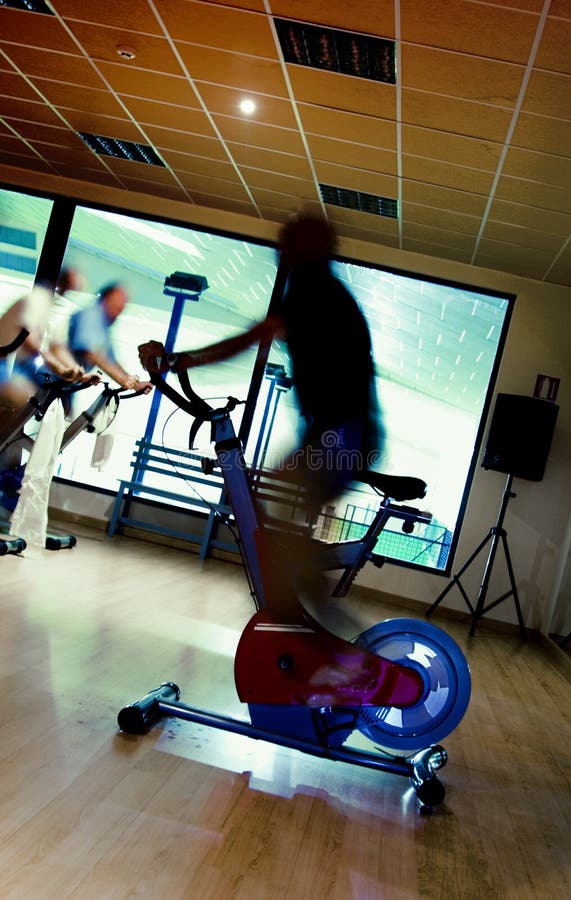 Spinning class stock photo. Image of exercise, indoor - 2212526